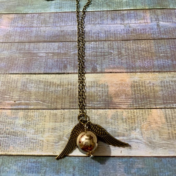 Jewelry | Golden Snitch Necklace | Poshmark